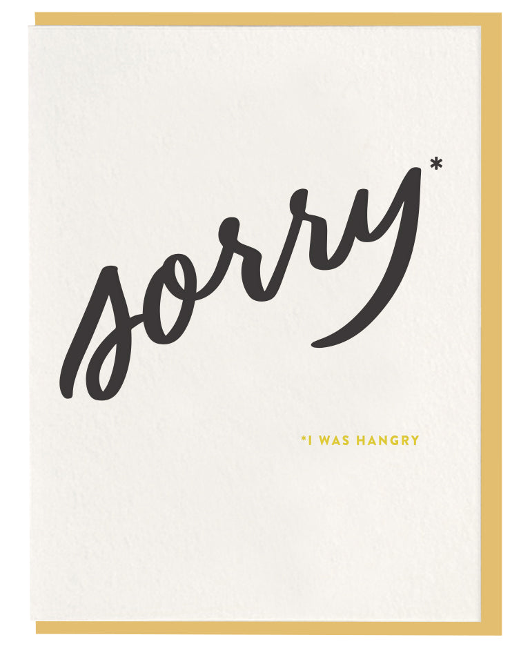 Sorry Hangry – The Paper House